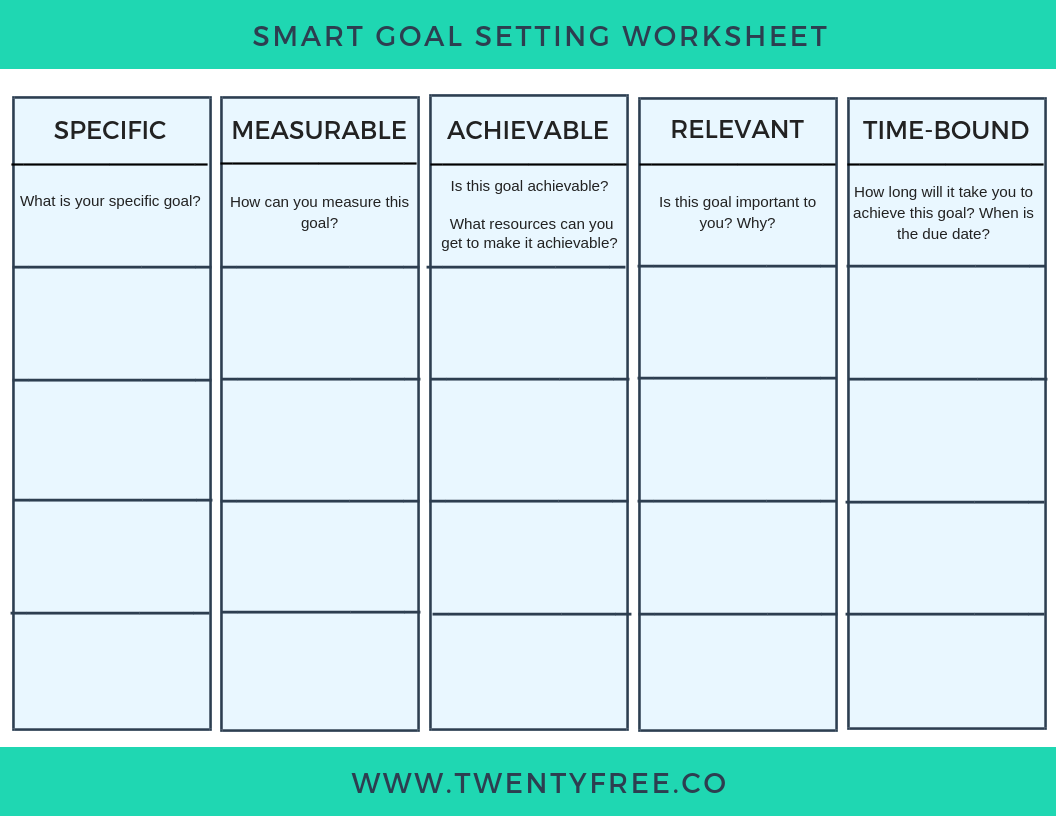 6 Simple SMART Goal Templates to Make Goal Setting Insanely Easy (and ...