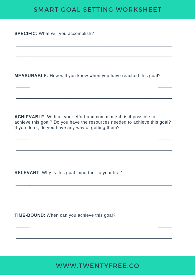 6 Simple SMART Goal Templates to Make Goal Setting Insanely Easy (and ...